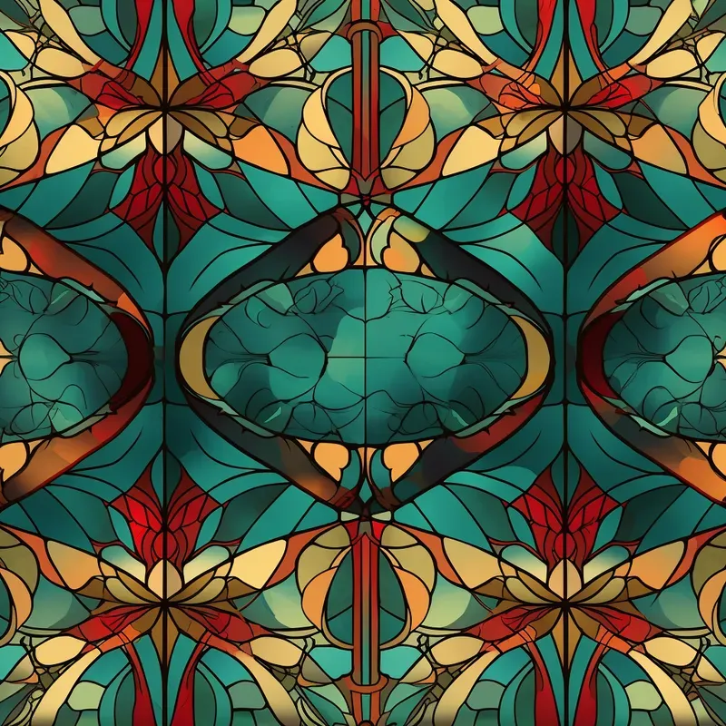 Geometric Stained Glass Patterns Midjourney Prompt | PromptBase