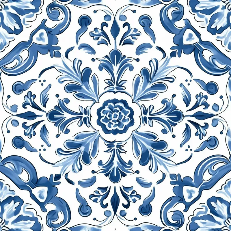 Azulejo Tile Pattern Designs Midjourney Prompt | PromptBase