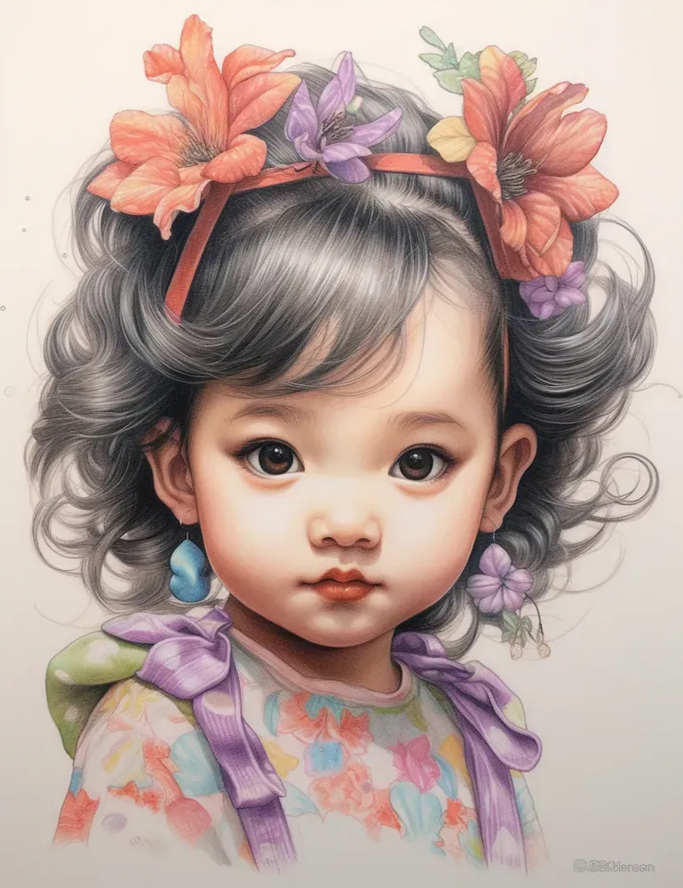 Cute Colored Pencil Drawings Midjourney Prompt | PromptBase