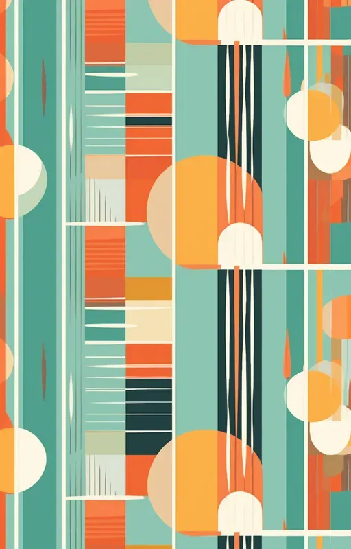 Mid Century Modern Patterns Midjourney Prompt | PromptBase