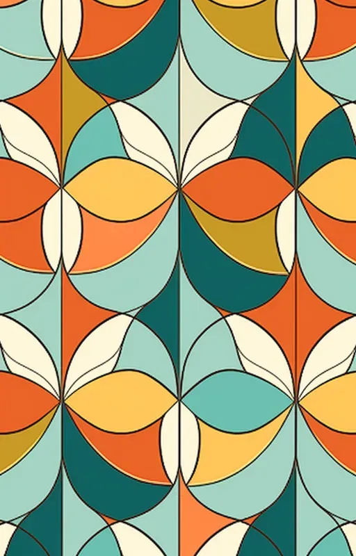 Mid Century Modern Patterns Midjourney Prompt | PromptBase