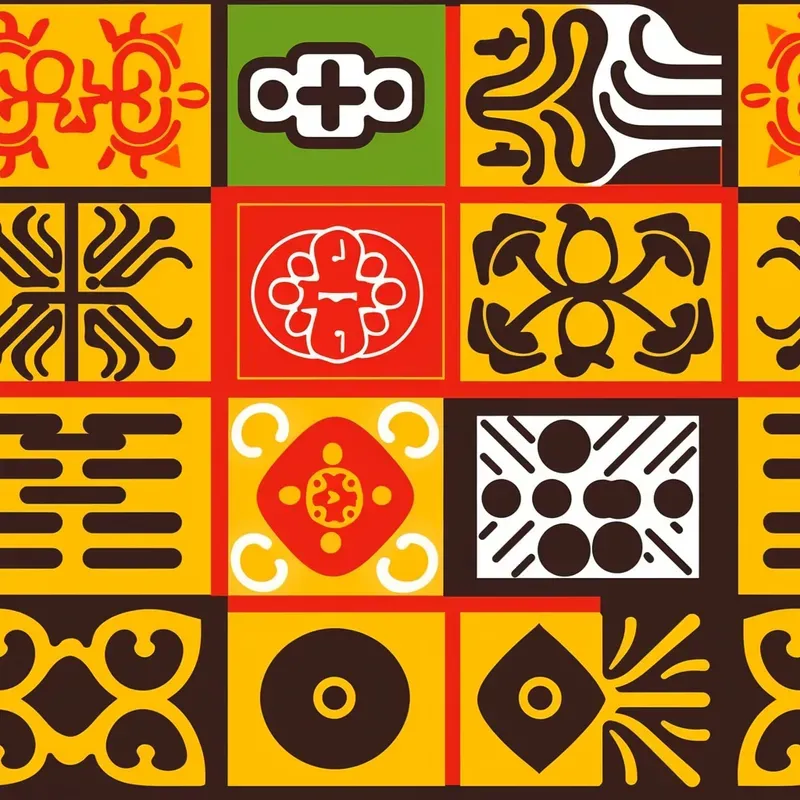African Symbols Patterns Of Ghana Midjourney Prompt | PromptBase