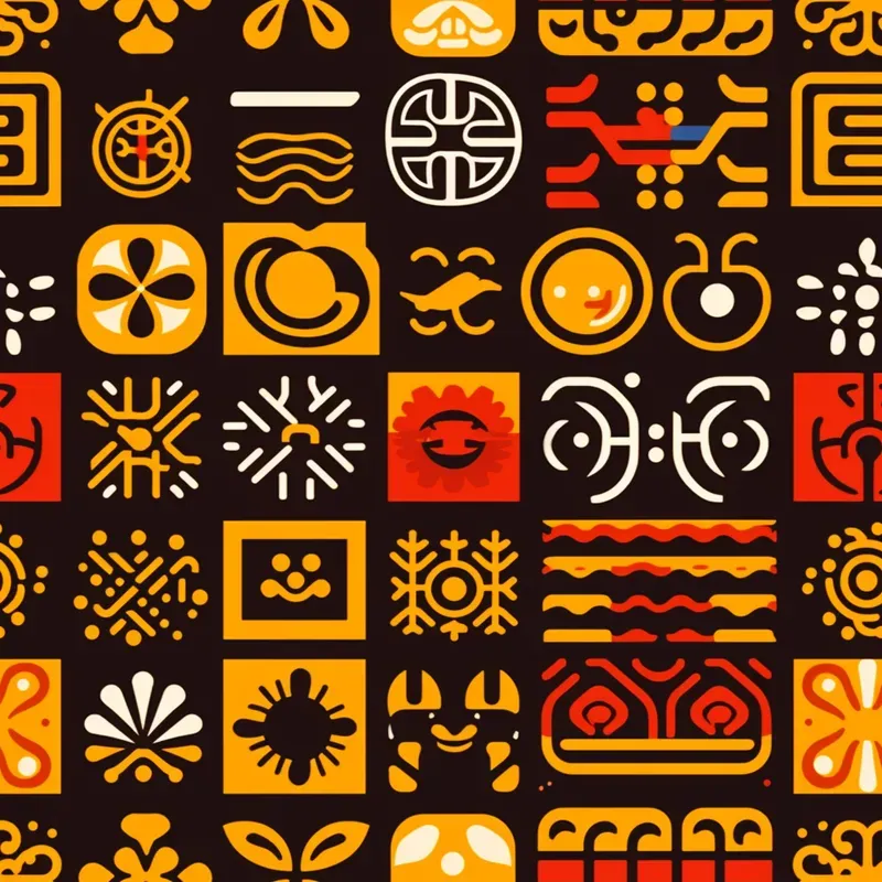 African Symbols Patterns Of Ghana Midjourney Prompt | PromptBase