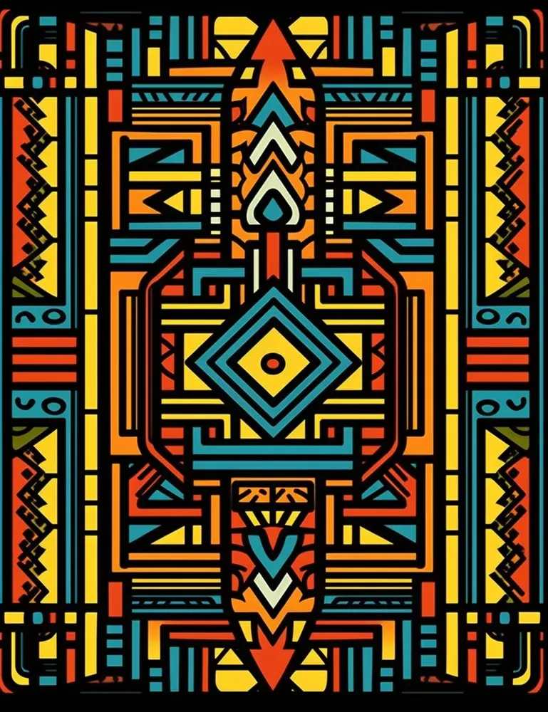 African Tile Patterns Midjourney Prompt | PromptBase
