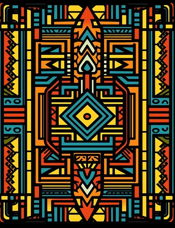 African Tile Patterns Midjourney Prompt | PromptBase
