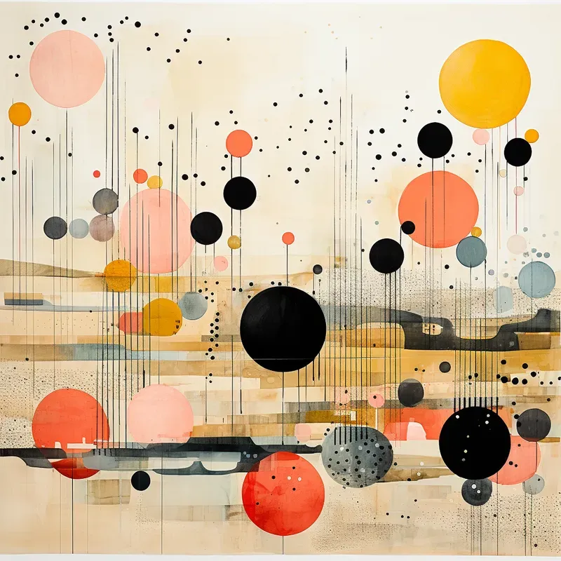 Confetti Dots Collages Midjourney Prompt | PromptBase