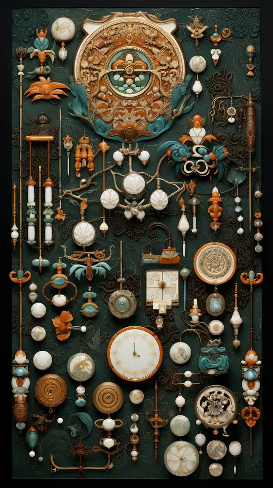 Ancient Chinese Beadwork Paintings Midjourney Prompt | PromptBase