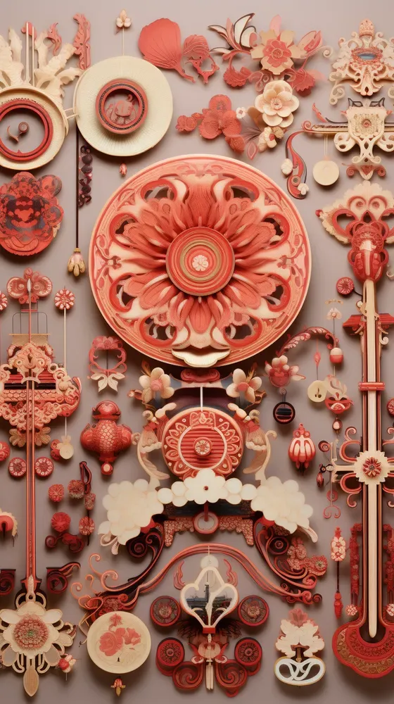 Ancient Chinese Beadwork Paintings Midjourney Prompt | PromptBase