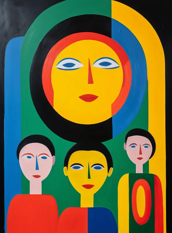 Funny Abstract Paintings Midjourney Prompt | PromptBase