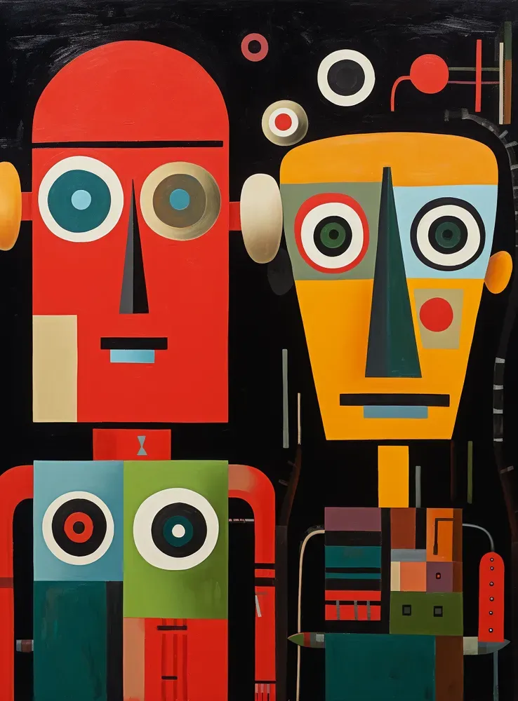 Funny Abstract Paintings Midjourney Prompt | PromptBase