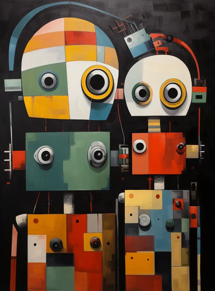 Funny Abstract Paintings Midjourney Prompt | PromptBase