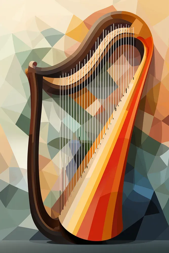 Abstract Music Instruments Boho Paintings Midjourney Prompt | PromptBase