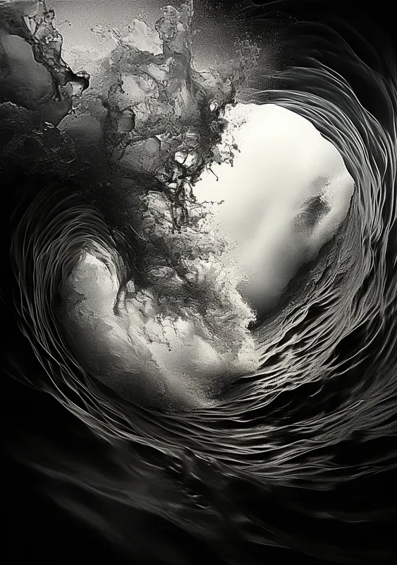 Colossal Wave Curl Photographs Midjourney Prompt | PromptBase