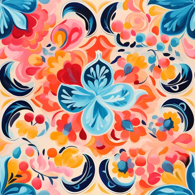Acrylic Tile Paintings Midjourney Prompt | PromptBase