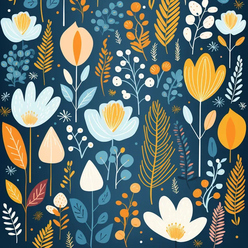 Whimsical Flower Patterns Midjourney Prompt | PromptBase