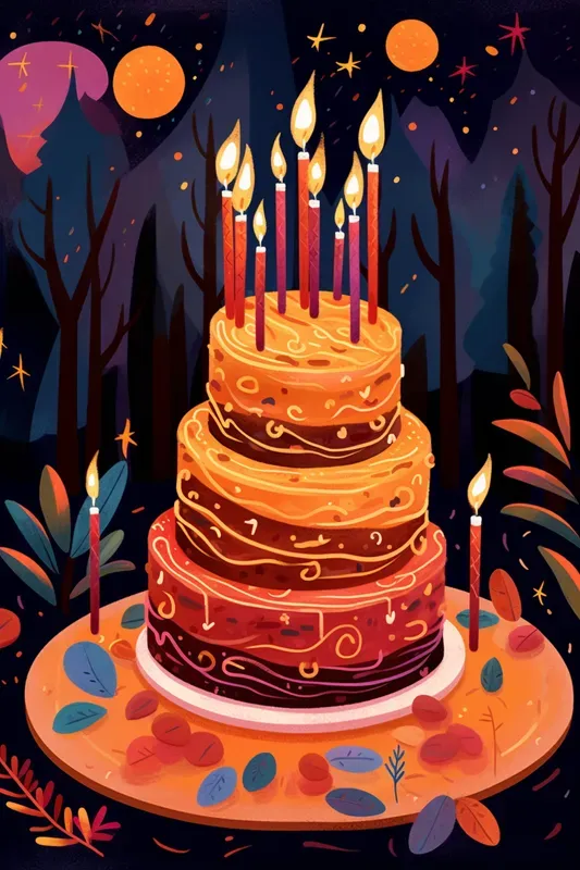 Happy Birthday Cakes Midjourney Prompt | PromptBase