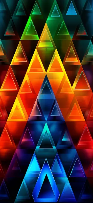 Topaz Triangle Colorful Patterns Midjourney Prompt | PromptBase
