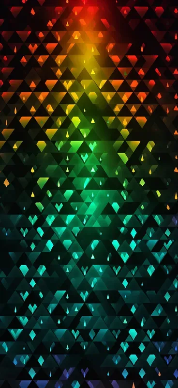 Topaz Triangle Colorful Patterns Midjourney Prompt | PromptBase