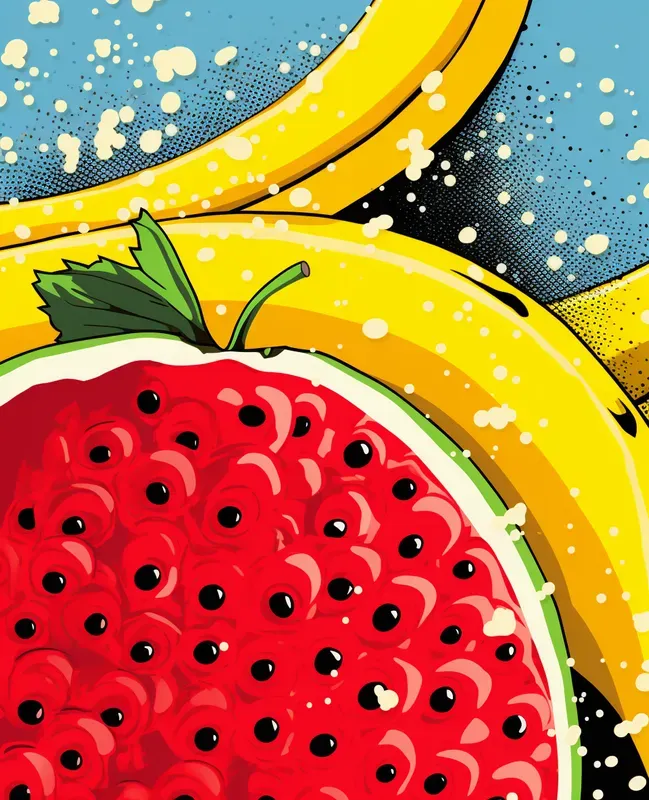 Pop Art Food Comic Style Midjourney Prompt | PromptBase