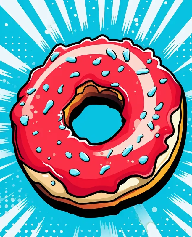 Pop Art Food Comic Style Midjourney Prompt | PromptBase