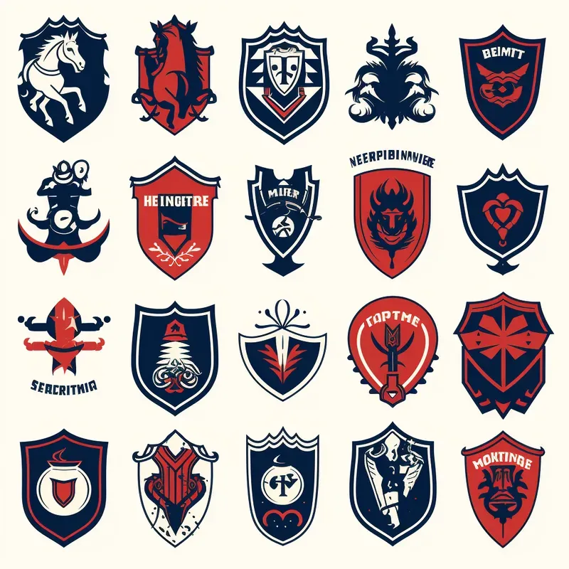 Collections Of Warrior Emblems Logos Midjourney Prompt | PromptBase