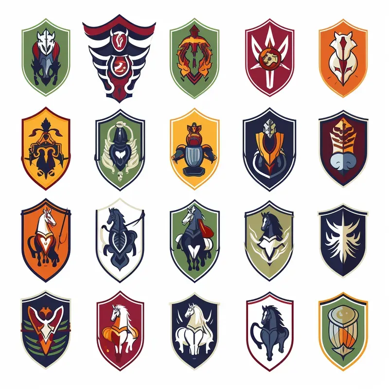 Collections Of Warrior Emblems Logos Midjourney Prompt | PromptBase