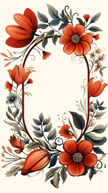 Cute Flower Card Frames Midjourney Prompt | PromptBase