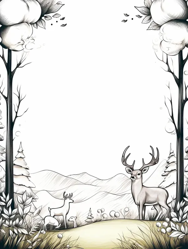 Fantasy Animal Scenic Borders Midjourney Prompt | PromptBase