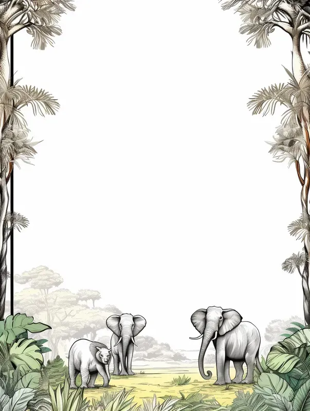 Fantasy Animal Scenic Borders Midjourney Prompt | PromptBase