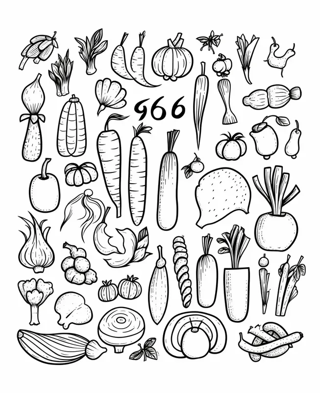 Cartoon Doodle Coloring Pages Midjourney Prompt | PromptBase