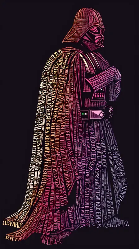 Word Calligram Portrait Silhouette Midjourney Prompt | PromptBase