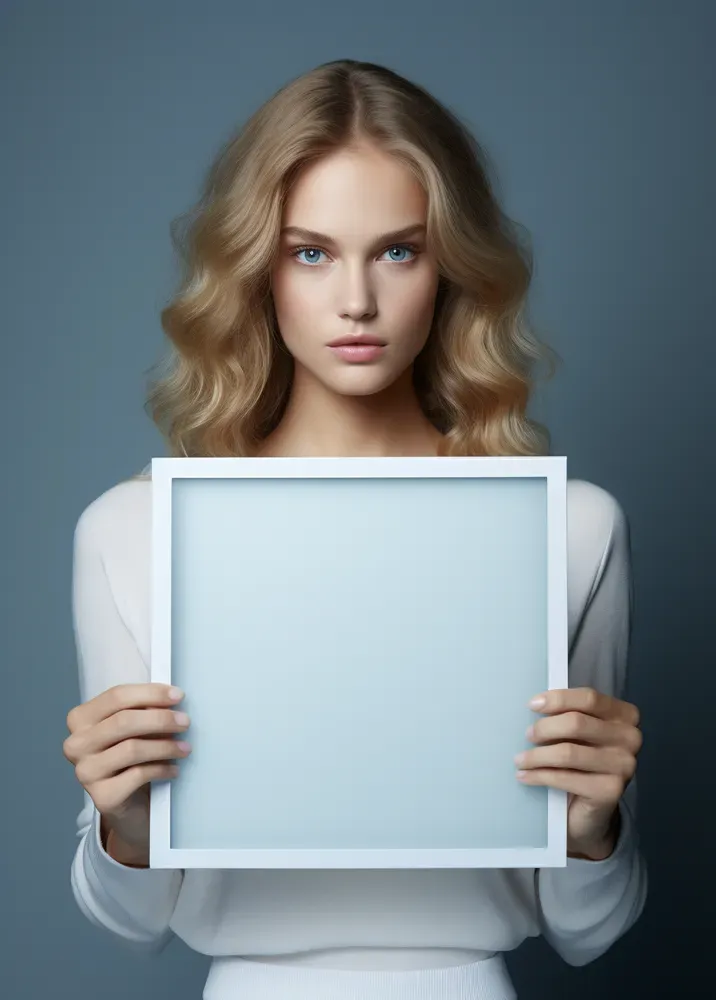 Person Square Photo Frame Mockups Midjourney Prompt | PromptBase