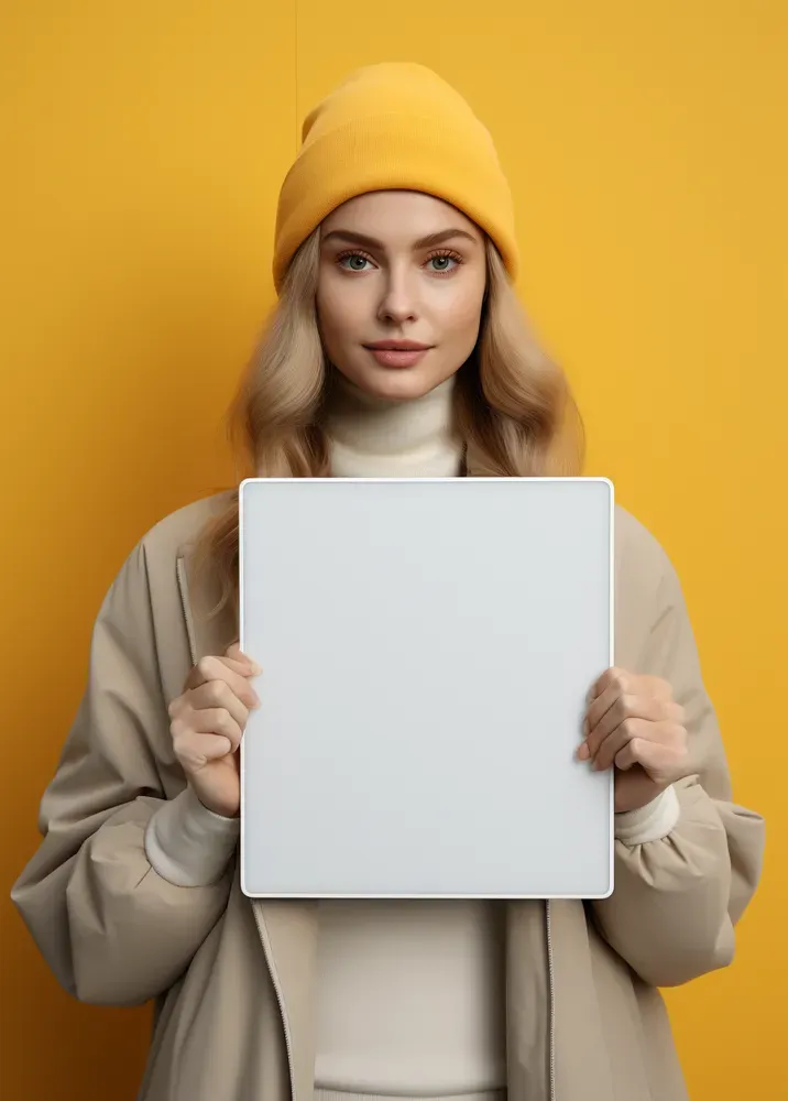 Person Square Photo Frame Mockups Midjourney Prompt | PromptBase