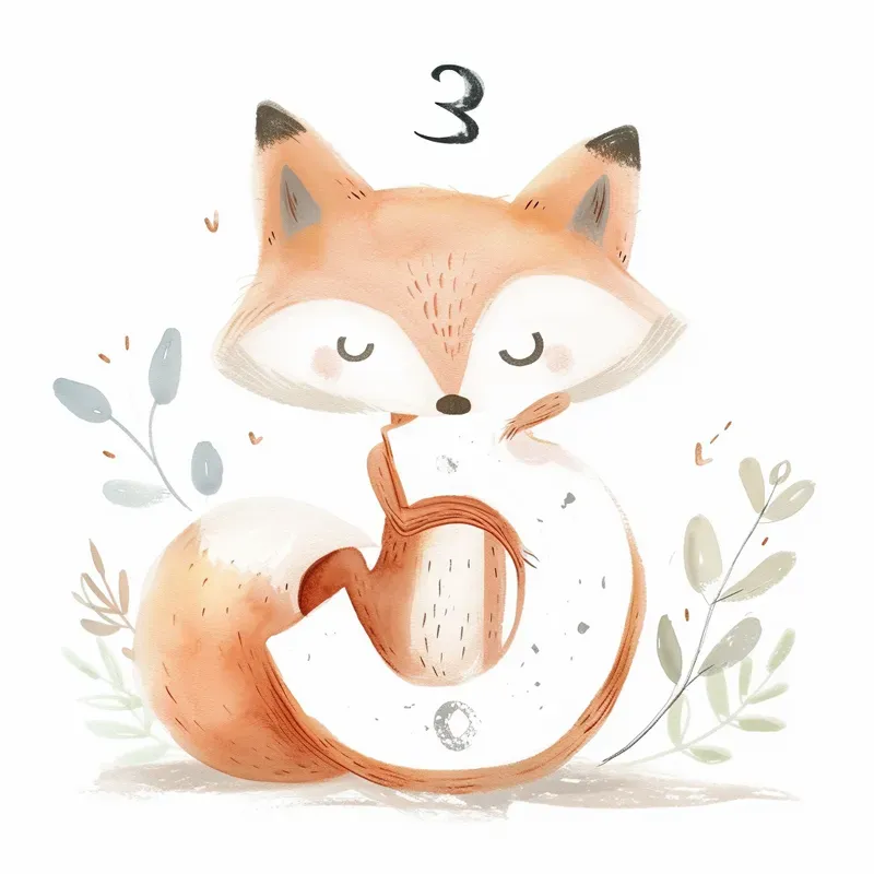 Cute Kawaii Animal Numbers Midjourney Prompt | PromptBase