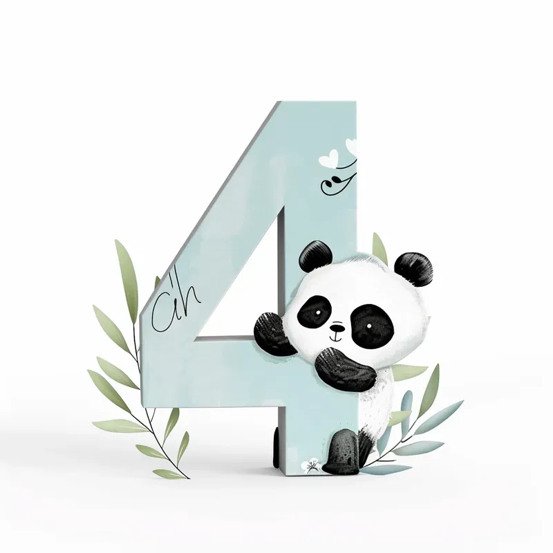 Cute Kawaii Animal Numbers Midjourney Prompt | PromptBase