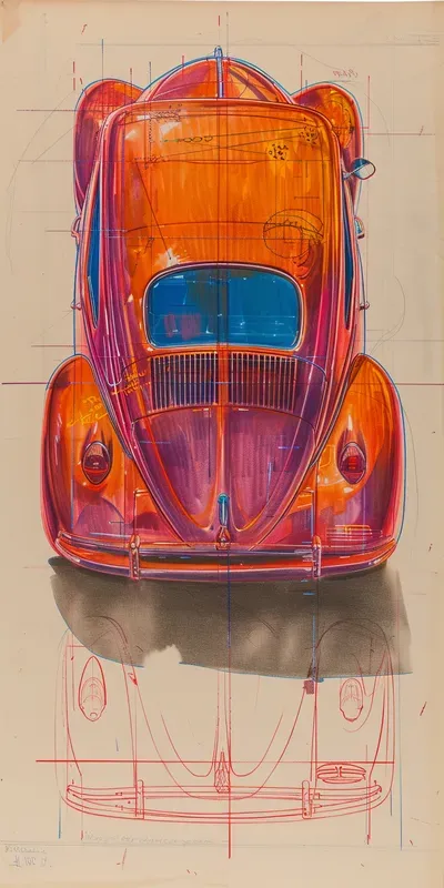 Technical Schematics Pencil Sketches Midjourney Prompt | PromptBase