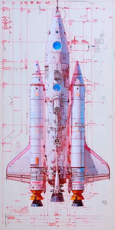 Technical Schematics Pencil Sketches Midjourney Prompt | PromptBase