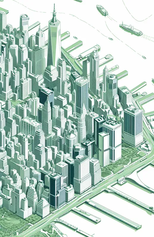 Iconography Linear City Maps Midjourney Prompt | PromptBase
