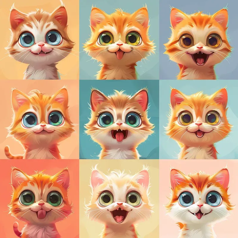 Cute Social Media Emojis Sets Midjourney Prompt | PromptBase