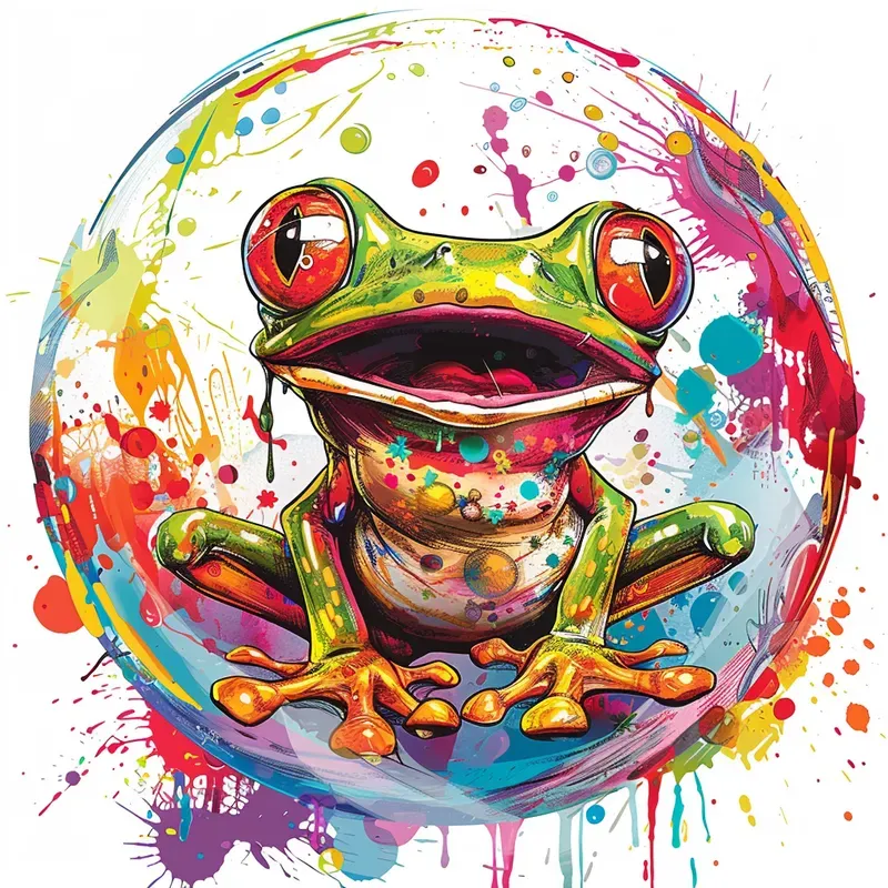 Rounds Cartoon Animal Aesthetic Cliparts Midjourney Prompt | PromptBase