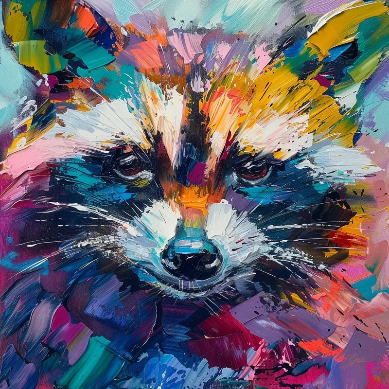 Abstract Expressionism Animal Brushes Midjourney Prompt | PromptBase
