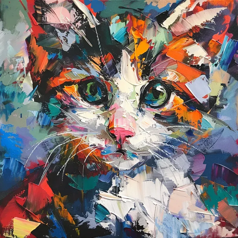 Abstract Expressionism Animal Brushes Midjourney Prompt | PromptBase