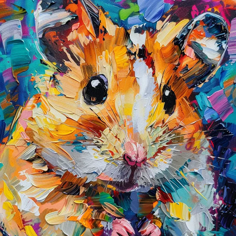 Abstract Expressionism Animal Brushes Midjourney Prompt | PromptBase