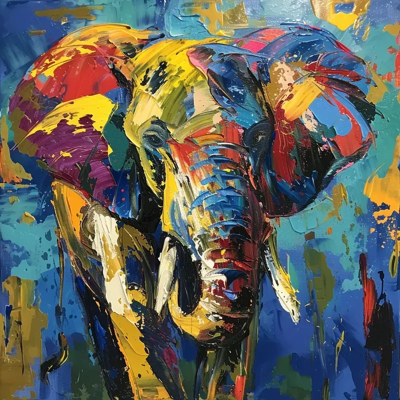 Abstract Expressionism Animal Brushes Midjourney Prompt | PromptBase