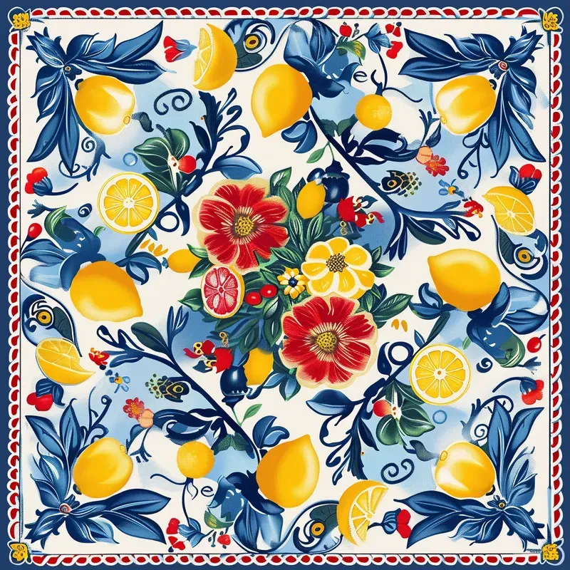 Traditional Portuguese Ceramic Patterns Midjourney Prompt | PromptBase