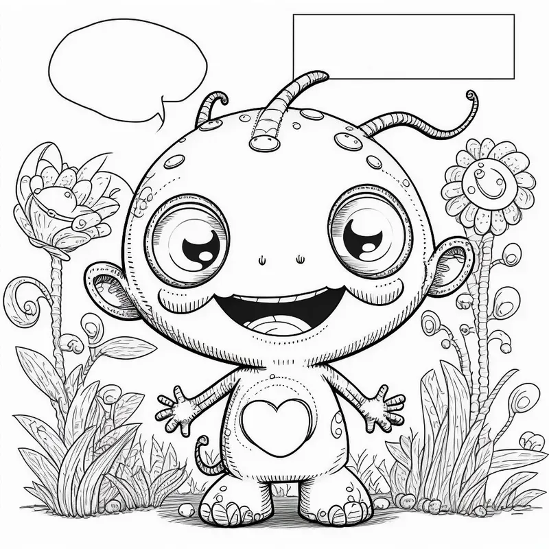 Interactive Coloring Book Pages For Kids Midjourney Prompt | PromptBase