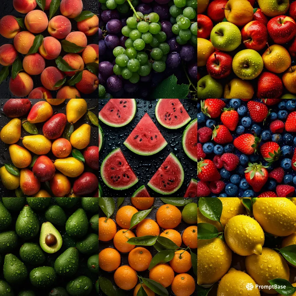 Closeup Fruit Shots Midjourney Prompt | PromptBase