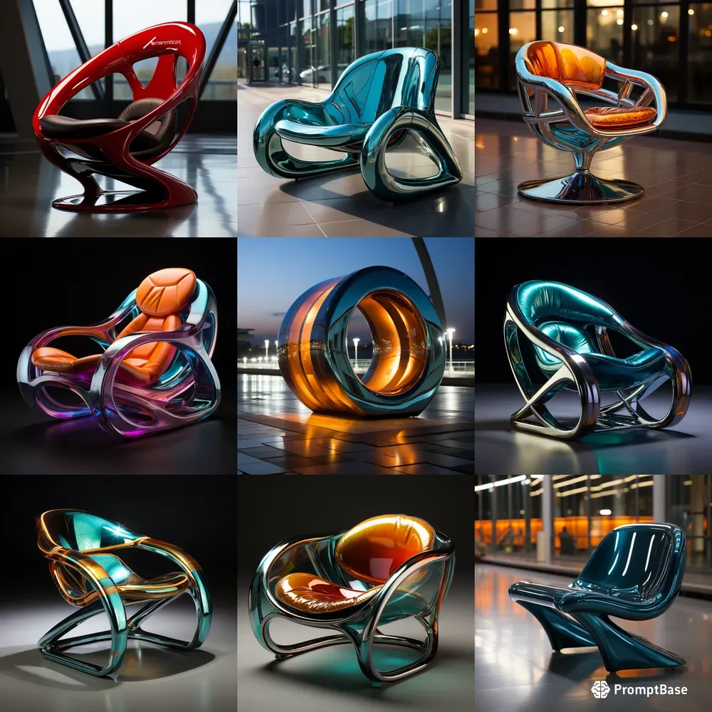 Chairs Of The Future Interior Designs Midjourney Prompt | PromptBase