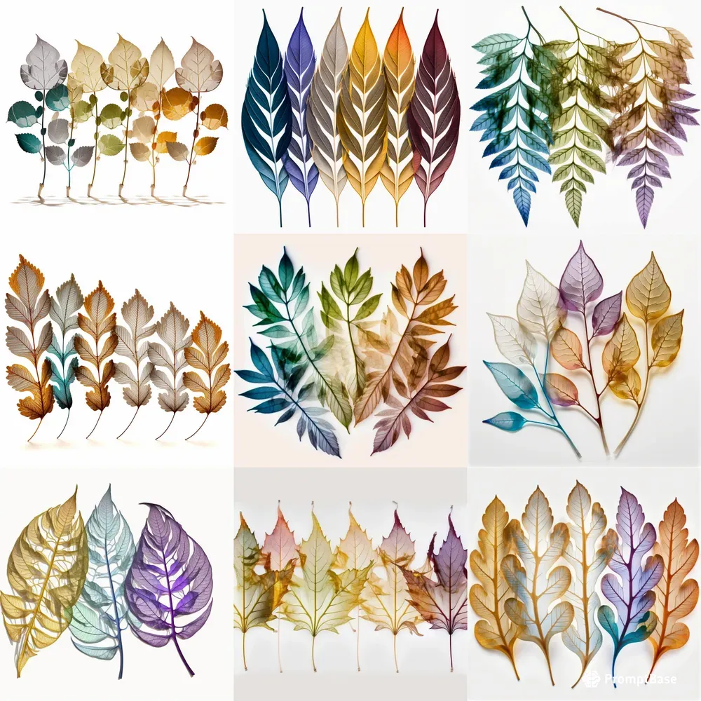 Colorful Leaves Artworks Midjourney Prompt | PromptBase