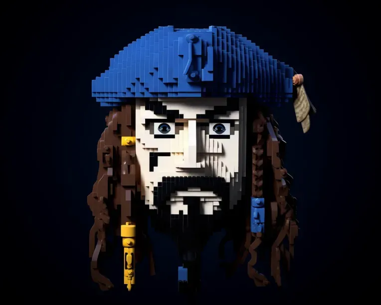 2D Lego Art Portraits Of Celebrities Midjourney Prompt | PromptBase